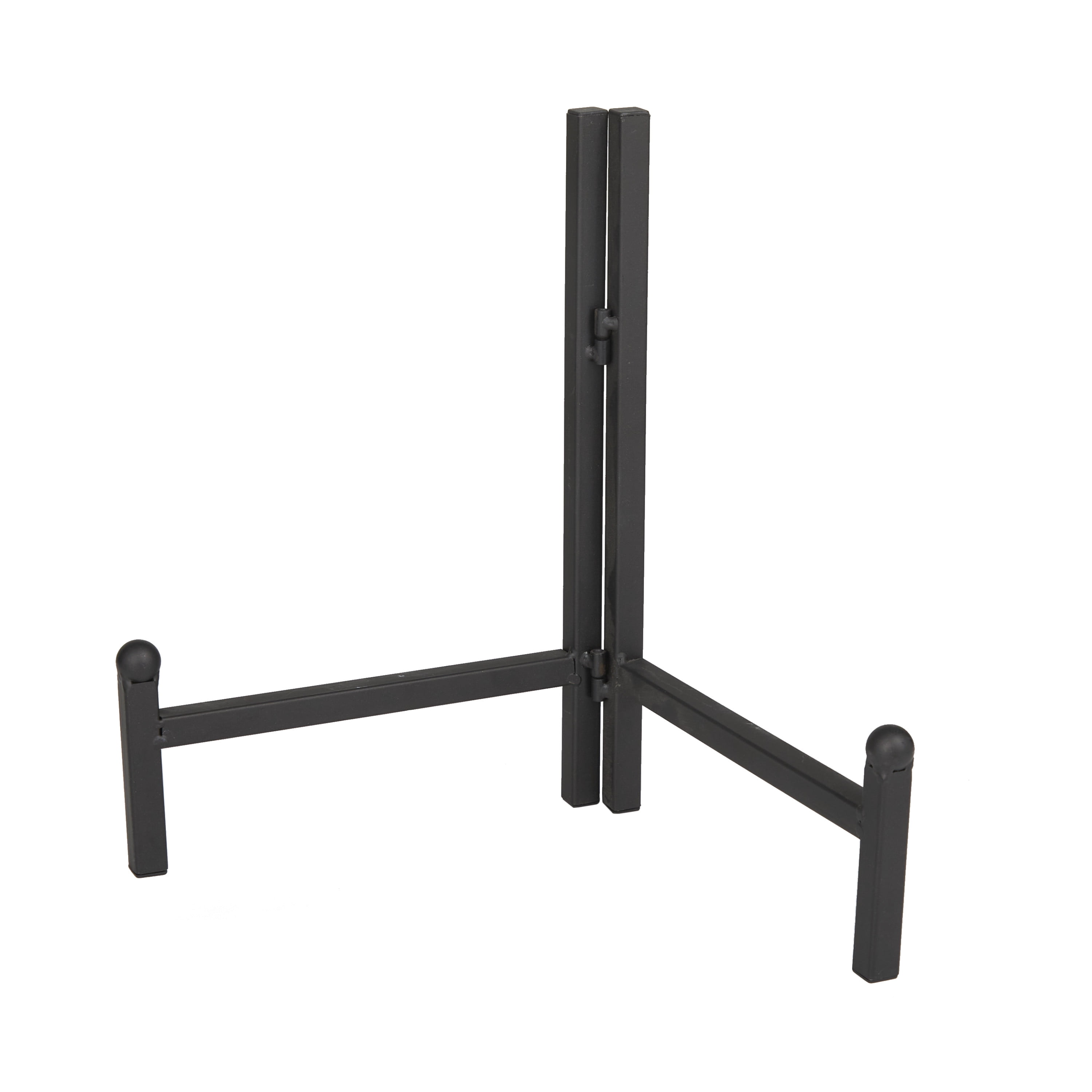DecMode 12" x 11" Black Metal Easel with Foldable Stand, 1-Piece ...