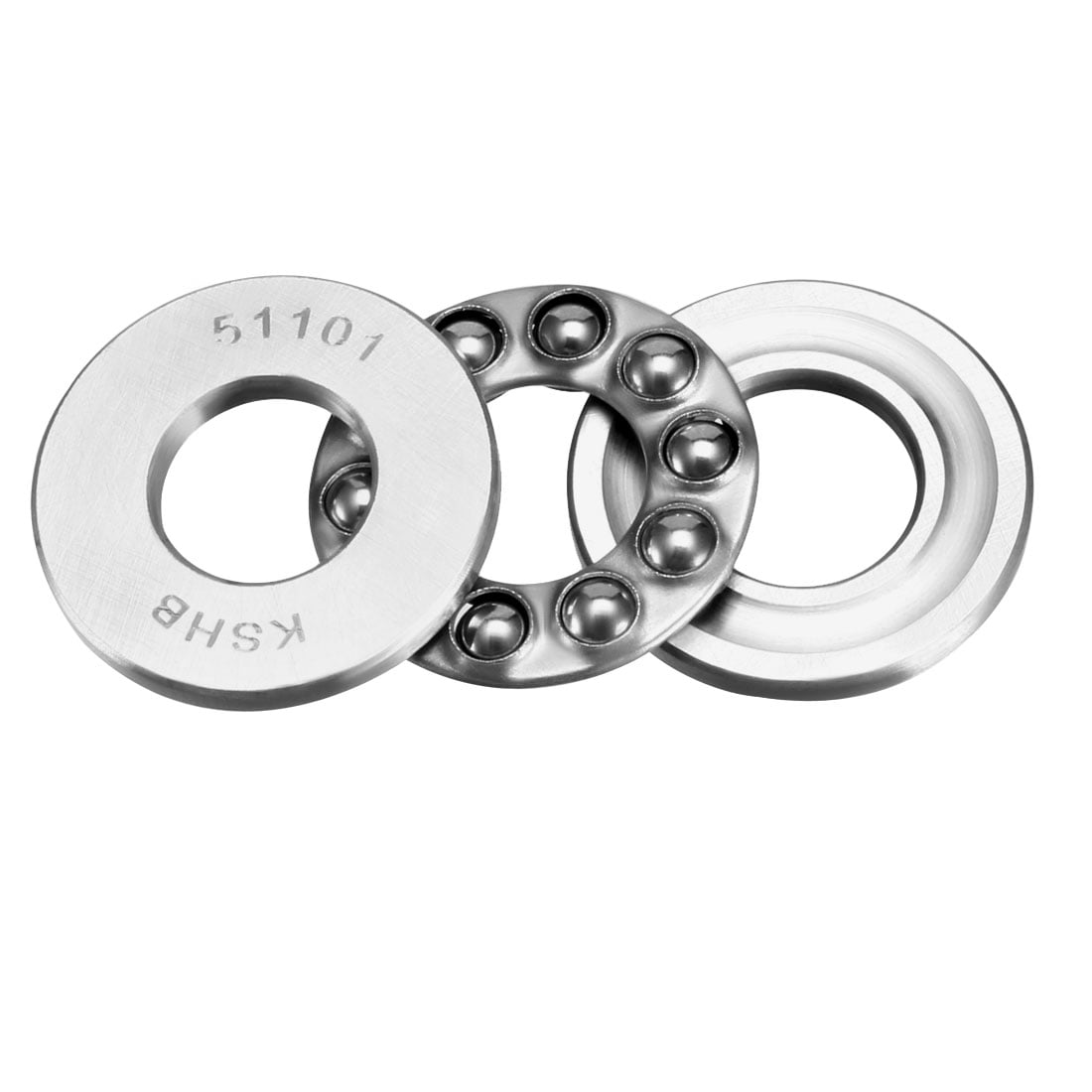 51101 Single Direction Thrust Ball Bearings 12mm x 26mm x 9mm Chrome ...