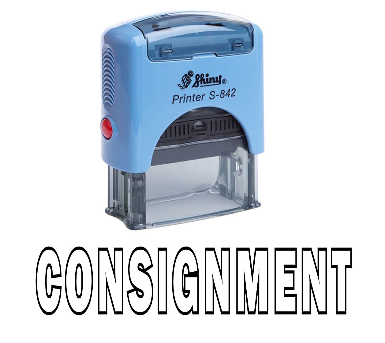 CONSIGNMENT Self Inking Rubber Stamp Custom Shiny Office Stationary ...