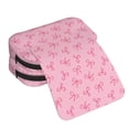Hirioo Pink Bows for Large Grid Mesh Pencil Case with Zipper Stationery ...