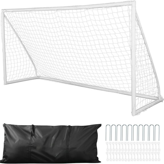 Vallerta Premier 10 X 6 Ft. [2 NETS] Youth Size Steel Soccer Goal w ...