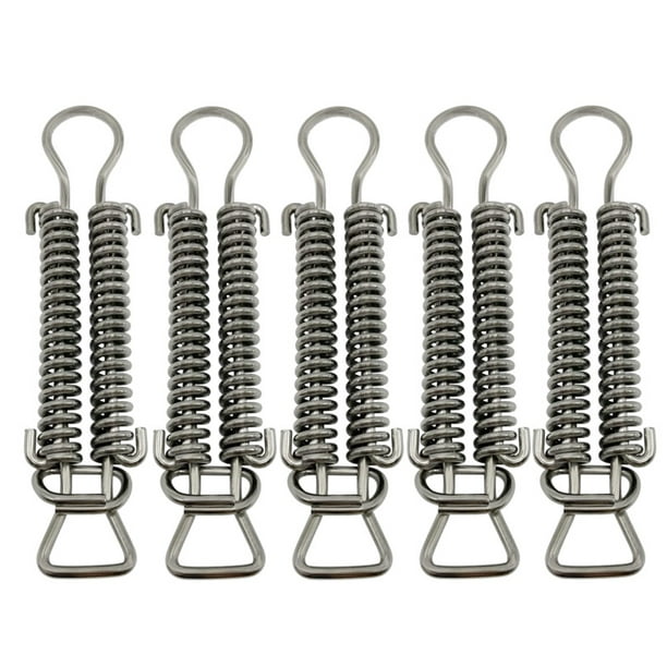 Poolzilla 5 Pack Stainless Steel 8" Double Spring with D Ring, Double ...