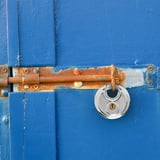 DBYLXMN Heavy Duty Disc Padlock Shack Gate Lock Round Steel Lock Keyed ...