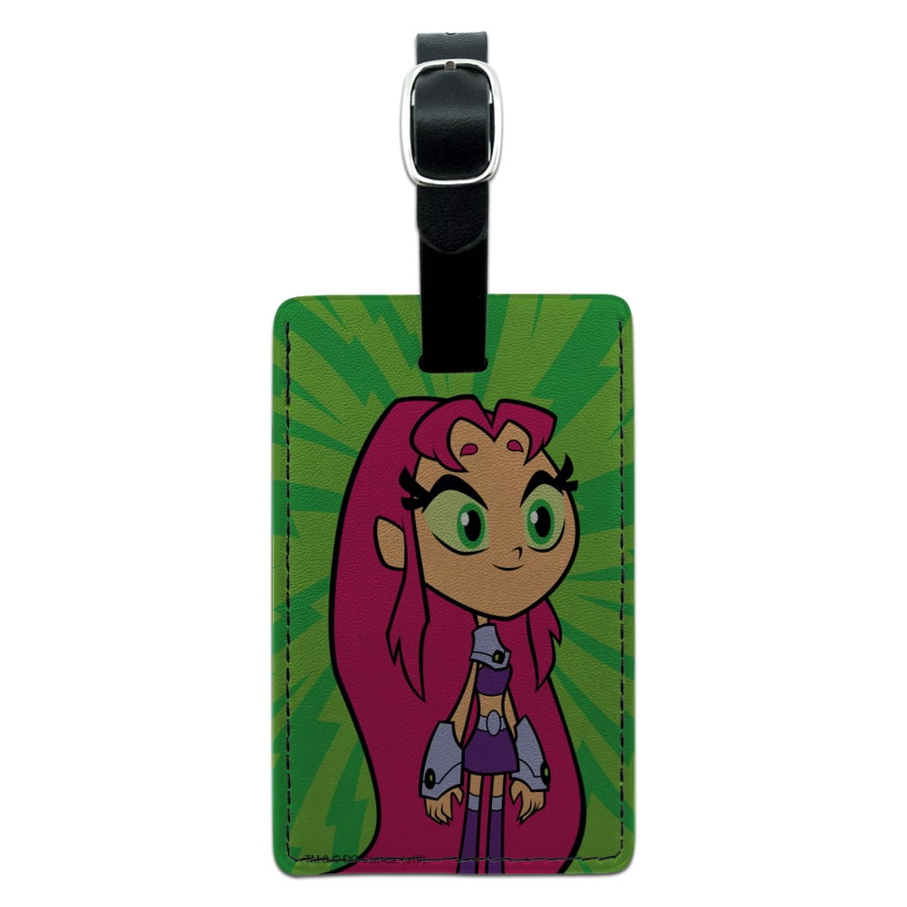 Teen Titans Go! Starfire Rectangle Leather Luggage Card Suitcase Carry ...