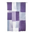 Abstract Gray Sheer Curtains 63 Inch Long 1 Panel Purple Gradient ...