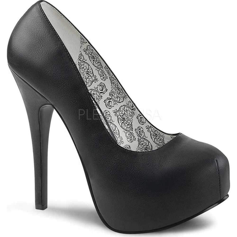 Pleaser - Women's Pleaser Pink Label Teeze 06W Platform Pump - Walmart ...