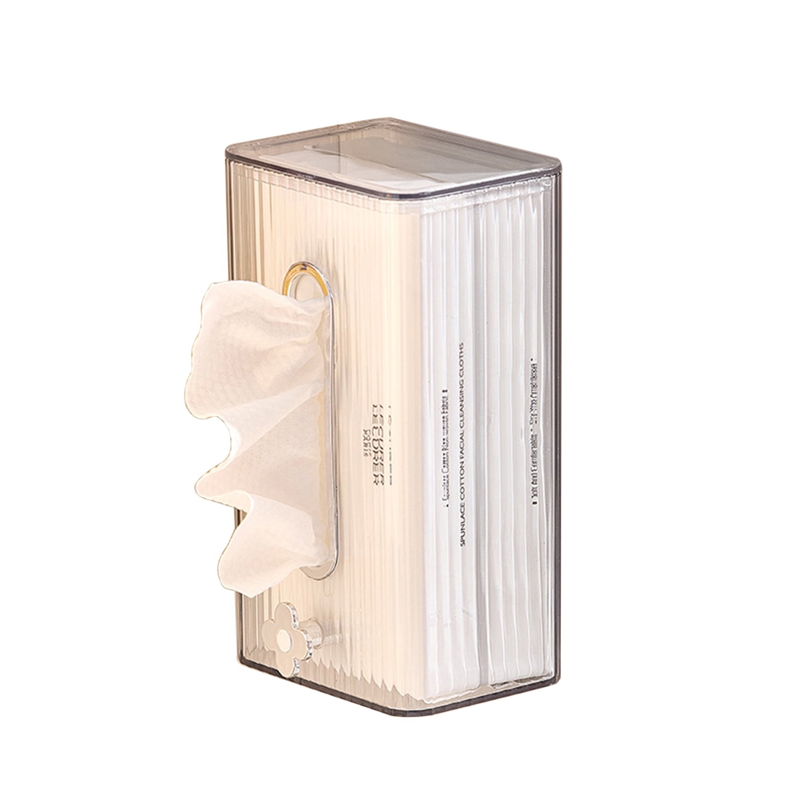 Wharick Tissue Box Cover, Tissue Box Wall Mounted with 2 Traceless ...