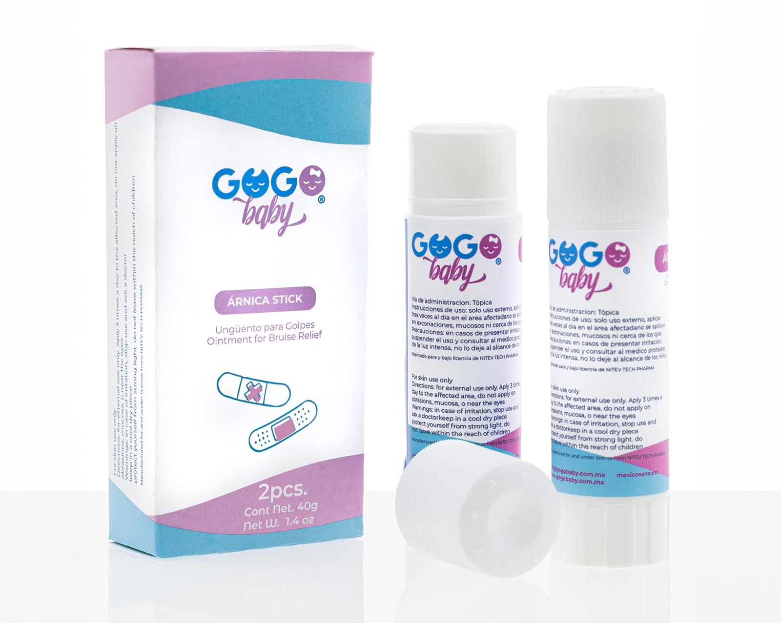 GOGO baby® arnica Stick 2-PACK Con aceites Naturales. Excelente para ...