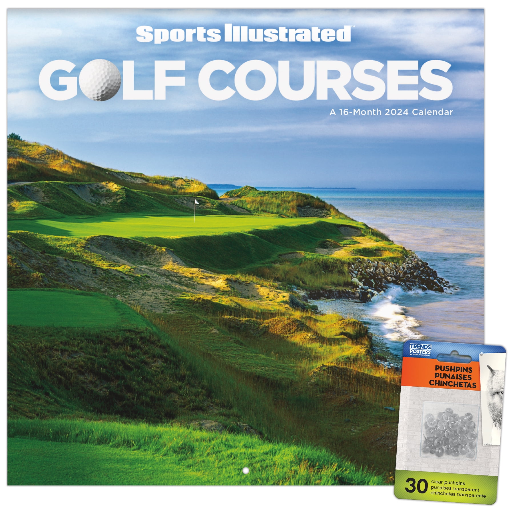 Trends International 2024 Sports Illustrated Golf Courses Wall Calendar ...