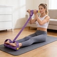 Six Tube Latex Resistance Band, Full Body Workout Expander with NBR ...