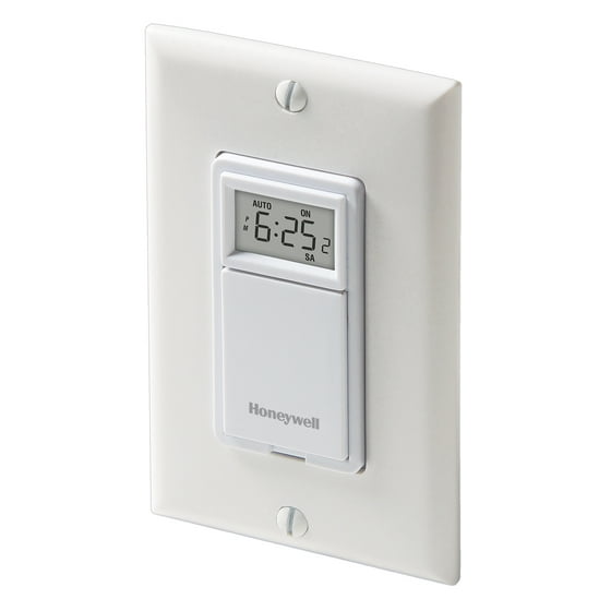 Honeywell 7-Day Programmable Light Switch Timer, White (RPLS730B1000/U ...