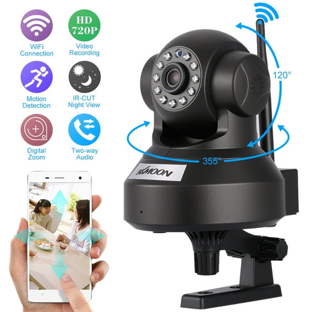 KKmoon 720P HD H.264 1MP IP Camera PnP P2P AP Pan Tilt IR Cut WiFi ...