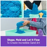 Free Shipping! Kinetic Sand Sandbox Set with Blue Sand, Tools, Storage ...