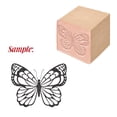 1Pc Beechwood Stamps with 1Pc Resin Stamp Sheet Square Scrapbook ...