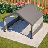 Large Outdoor Dog House Tent with 3-Sided Mesh Windows, Breathable Sun ...