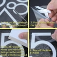 4 inch Reflective Mailbox Numbers Sticker 0-9 5 Sets Modern Number ...