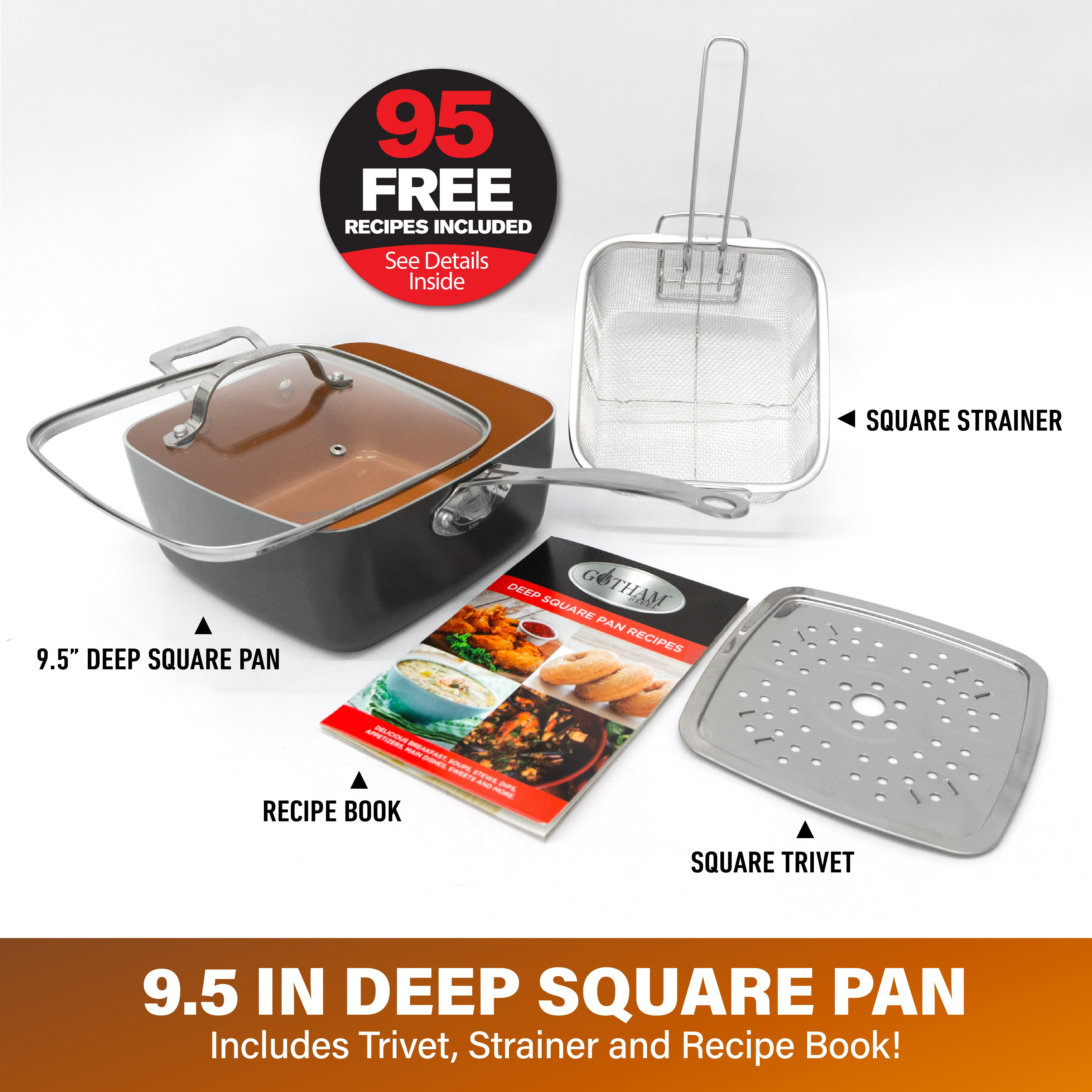 Gotham Steel Nonstick Deep Fry Pan 9.5 Gotham Steel Nonstick Deep Fry Pan 9.5