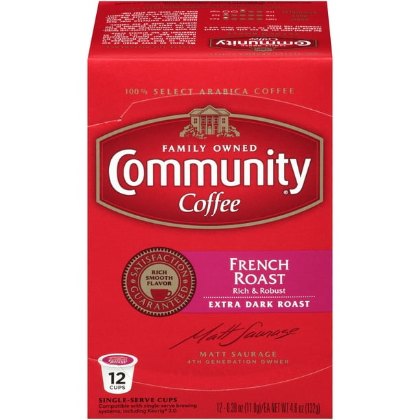 Community® Coffee French Roast Extra Dark Roast Coffee Single-Serve ...