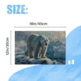 BaHomeck placemats Set of 4 Majestic Polar Bear Standing On Ice Floe ...