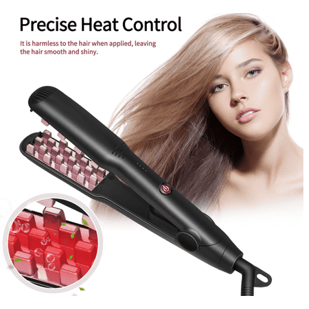 Hair Crimper Ceramic Professional Hair Fluffy Corrugated Curler Flat ...