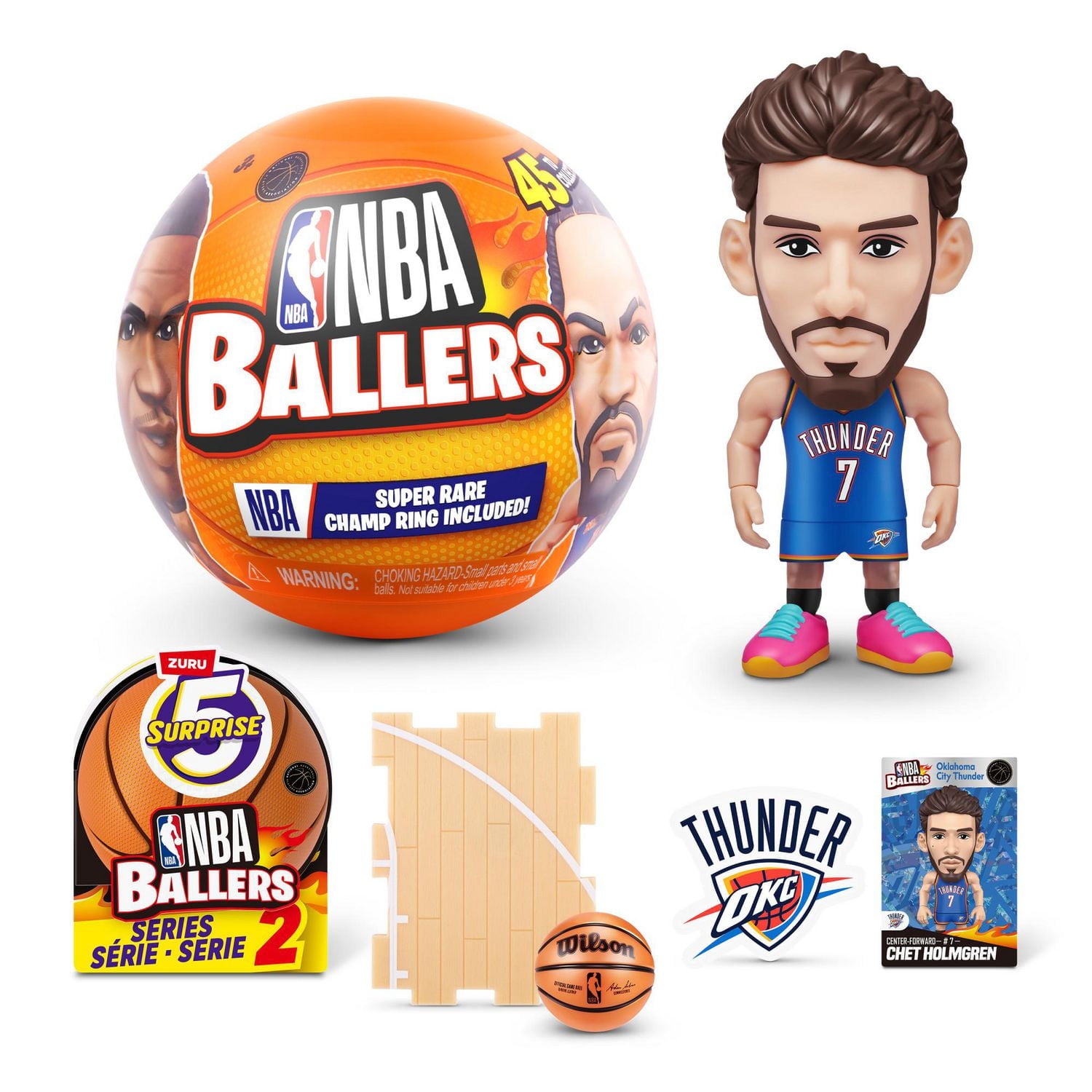 5 Surprise NBA Ballers Series 2 by ZURU, Licensed NBA Collectible ...