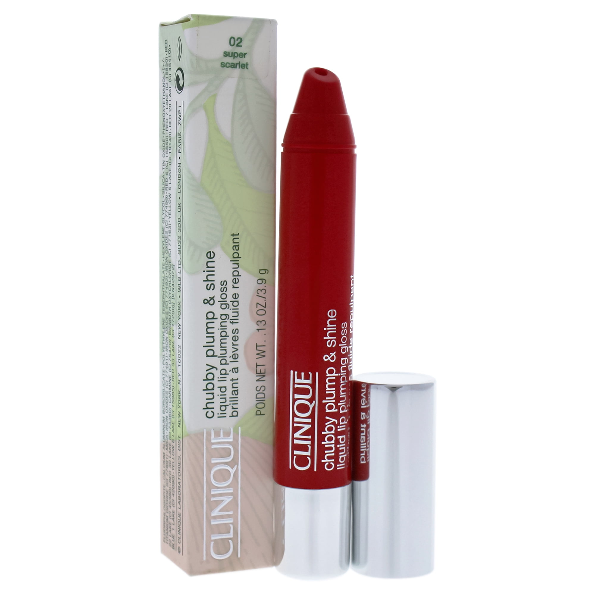 Chubby Plump and Shine Lip Gloss - 02 Super Scarlet by Clinique for ...
