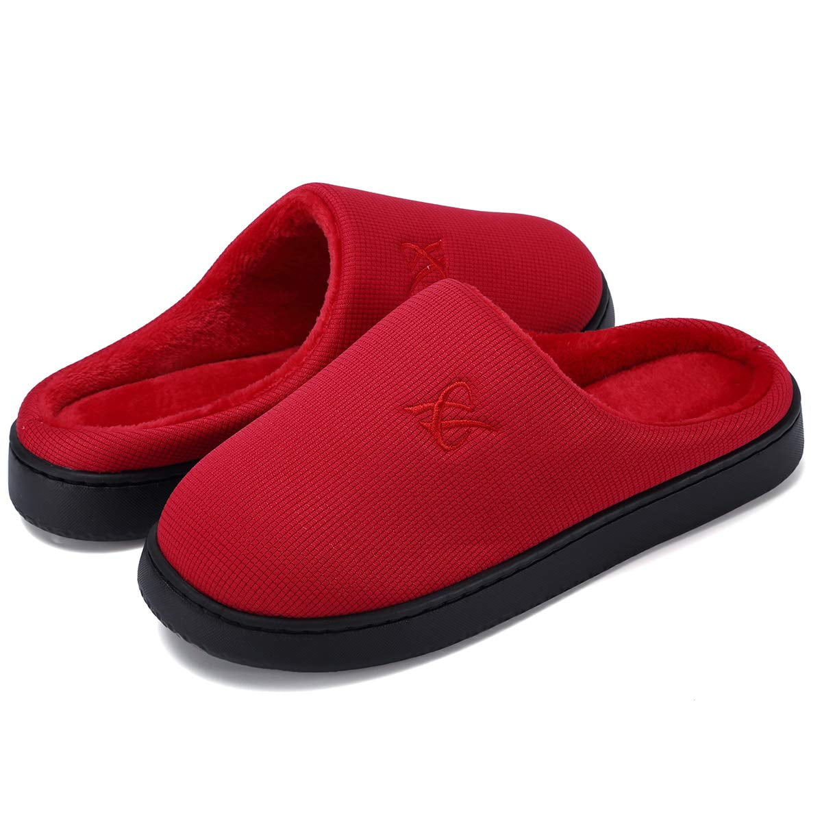 Slippers Lander Memory Foam para mujer y hombre, color rojo | Bodega ...