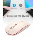 TENMOS Wireless Bluetooth Mouse, Rechargeable Silent Mouse Dual Mode ...
