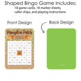 Big Dot of Happiness Pumpkin Patch - Bingo Cards and Markers - Fall ...