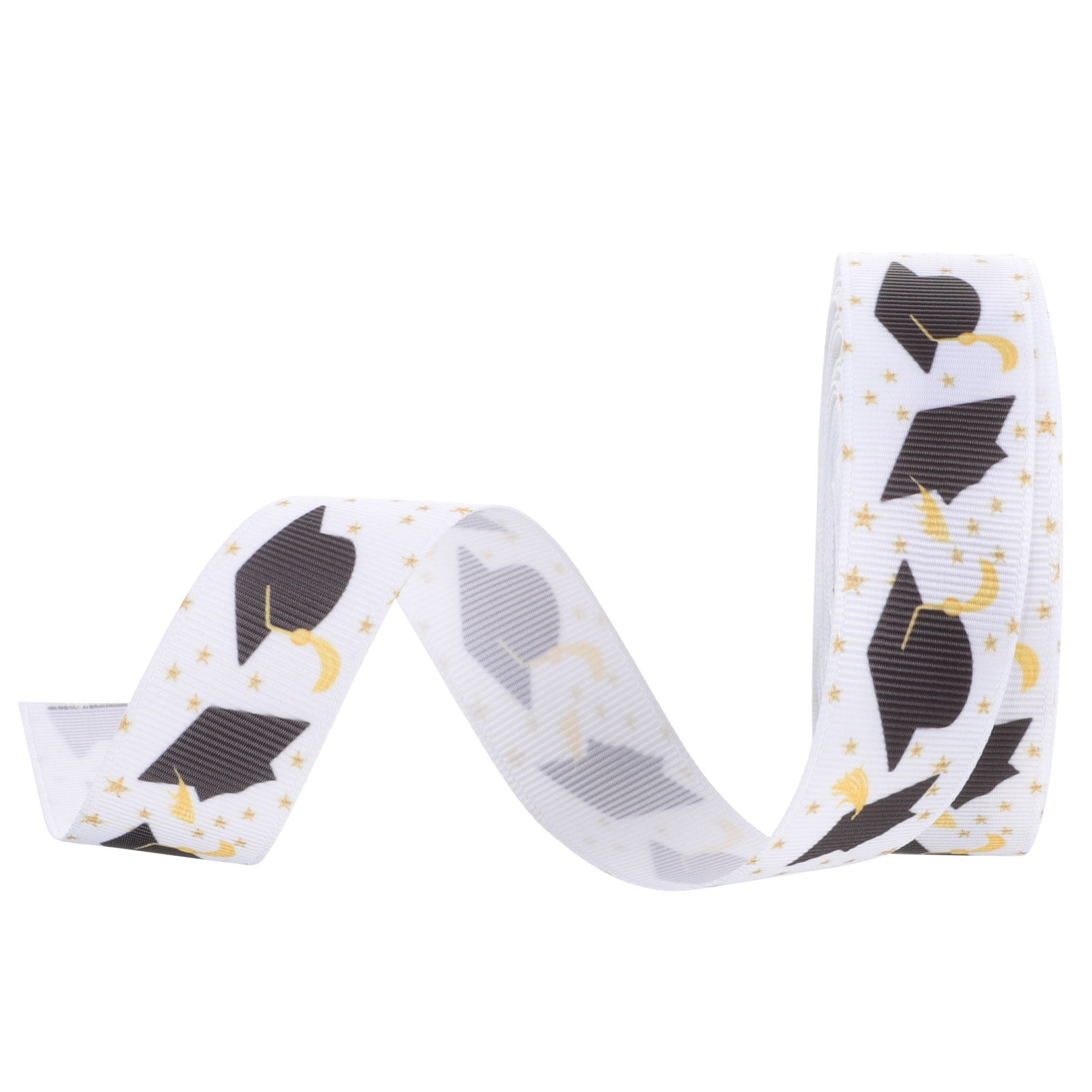 1 Roll of Graduation Themed Ribbon Gift Wrapping Ribbon DIY Crafts Bow ...