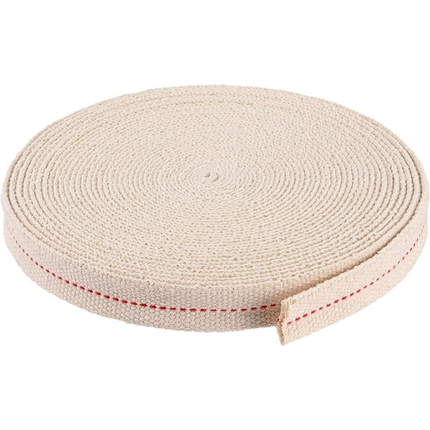 1 Inch 33 Feet Flat Cotton Wick,Cotton Oil Lamp Wick,Replacement Oil ...