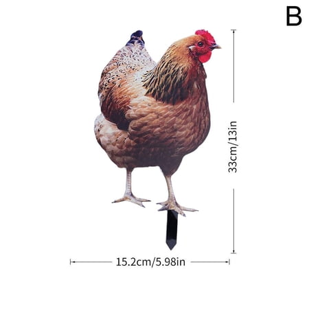 Realistic Rooster Statues Acrylic Garden Sculptures & Statues Chicken ...
