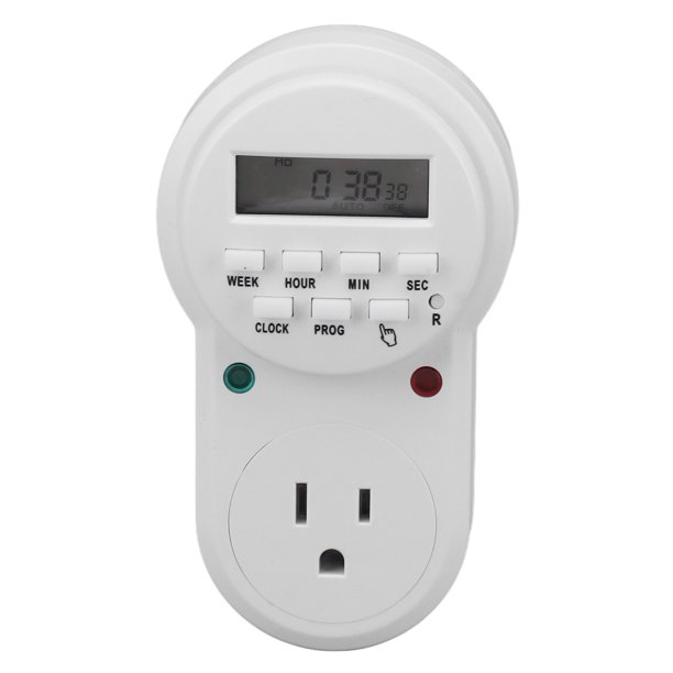 Mechanical Outlet Timer, Plug Timer 7 Day Cycle US Plug 110-125V Auto ...