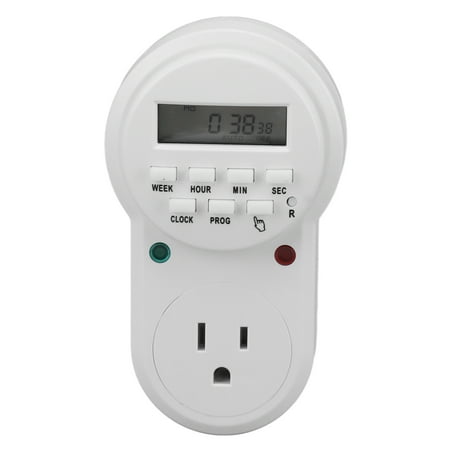 Mechanical Outlet Timer, Plug Timer 7 Day Cycle US Plug 110-125V Auto ...