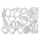 Sizzix Thinlits Die Set 15PK Funky Floral by Tim Holtz - Walmart.com