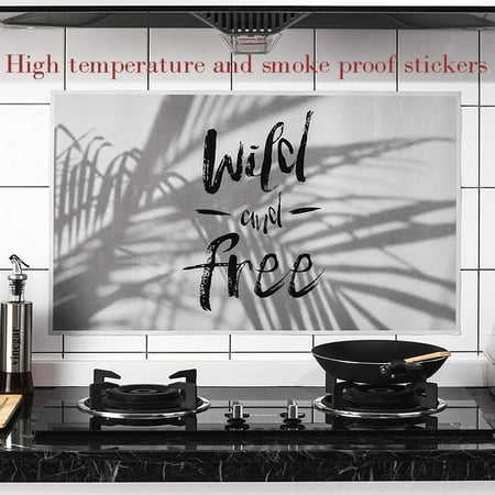 PVCS Sticker Thicker Aluminum Foil Kitchen Cupboard Sticker Waterproof ...