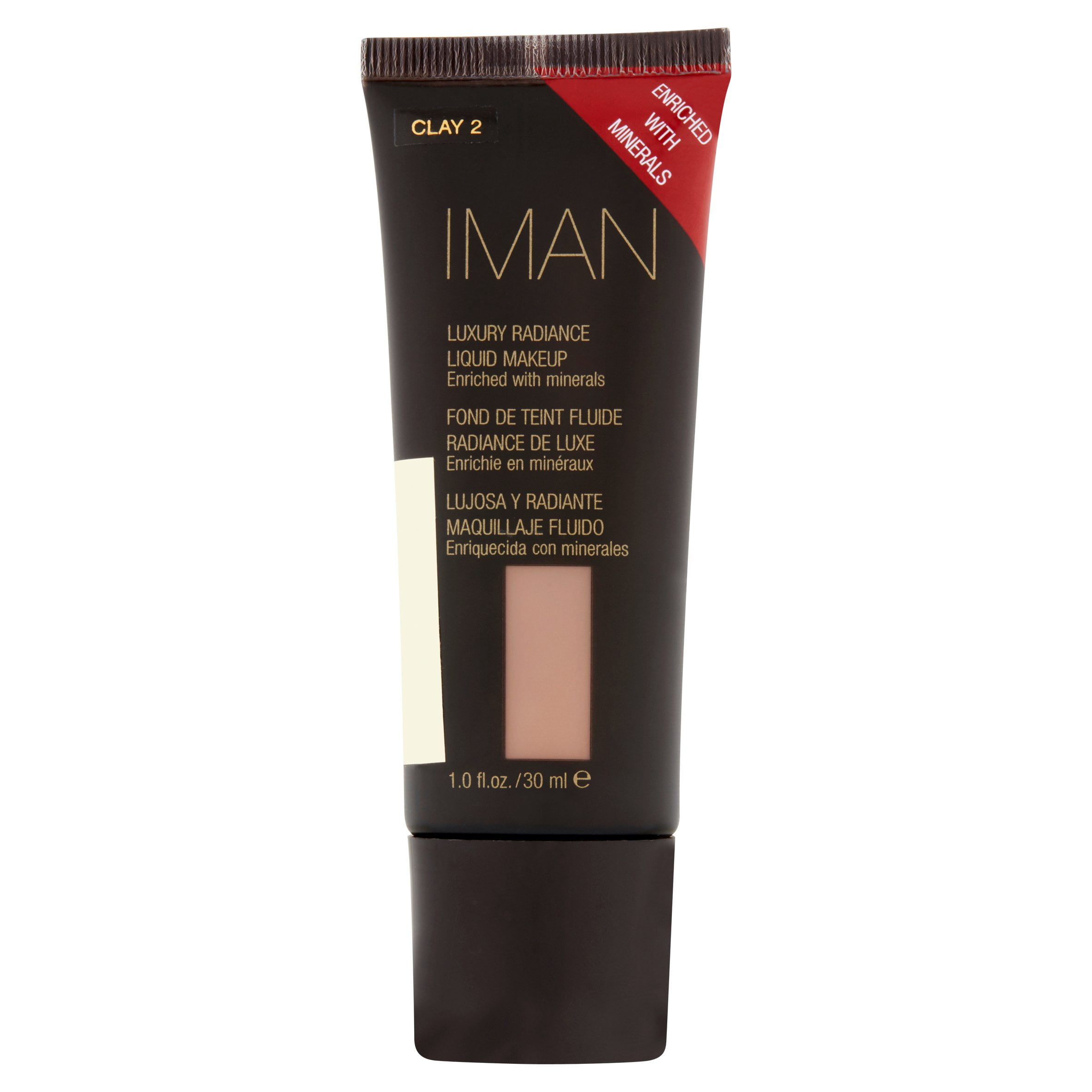 Iman Clay 2 Liquid Makeup, 1.0 fl oz - Walmart.com