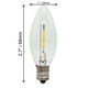 12-Pack LED Replacement Light Bulbs for Electric Candle Lamps, Window ...