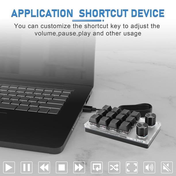 Teclado mecánico programable para juegos con cable personalizado macro ...