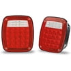 Grote 55162 4" Round LED Stop Tail Turn Light with Integrated Backup ...
