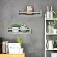 NEX Floating Shelves Rustic Wood Wall Mounted Display Shelf 2 Pack ...