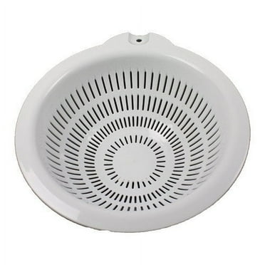 Chef Craft Select Plastic Deep Colander, 11x5 inch 5 quart, White ...