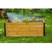 Smart Carts Enterprises Cedar Raised Bed Garden Kit, 3x6 ft, 16.5 in ...