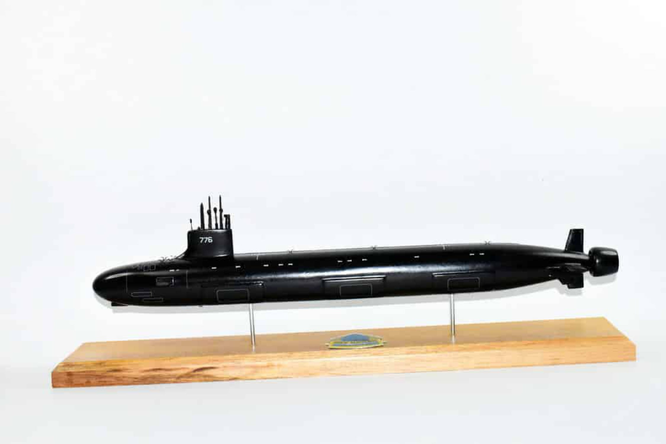 USS Hawaii (SSN-776) Submarine Model, US Navy, 20 Scale Model, Mahogany ...