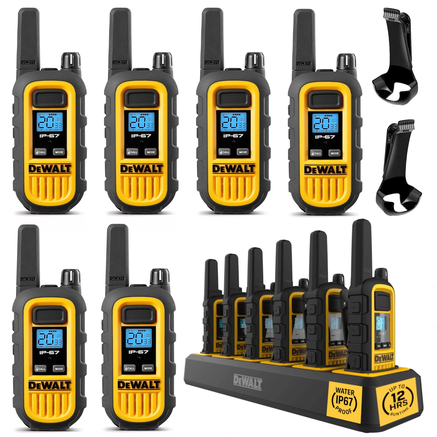 Click here for 6-Pack Dewalt Dxfrs300 Worksite Walkie Talkies - 1... prices
