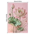 3D DIY Pearl Painting Kit with Wooden Frame for Adults, Flower Castle ...