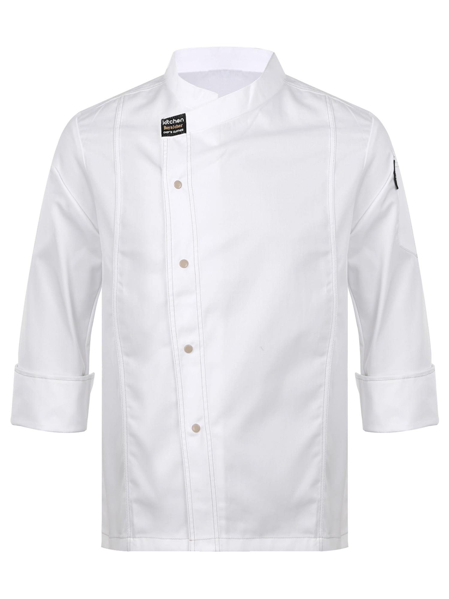 CHICTRY Mens Chef Coat Jacket Short/Long Sleeve Hotel Restaurant ...