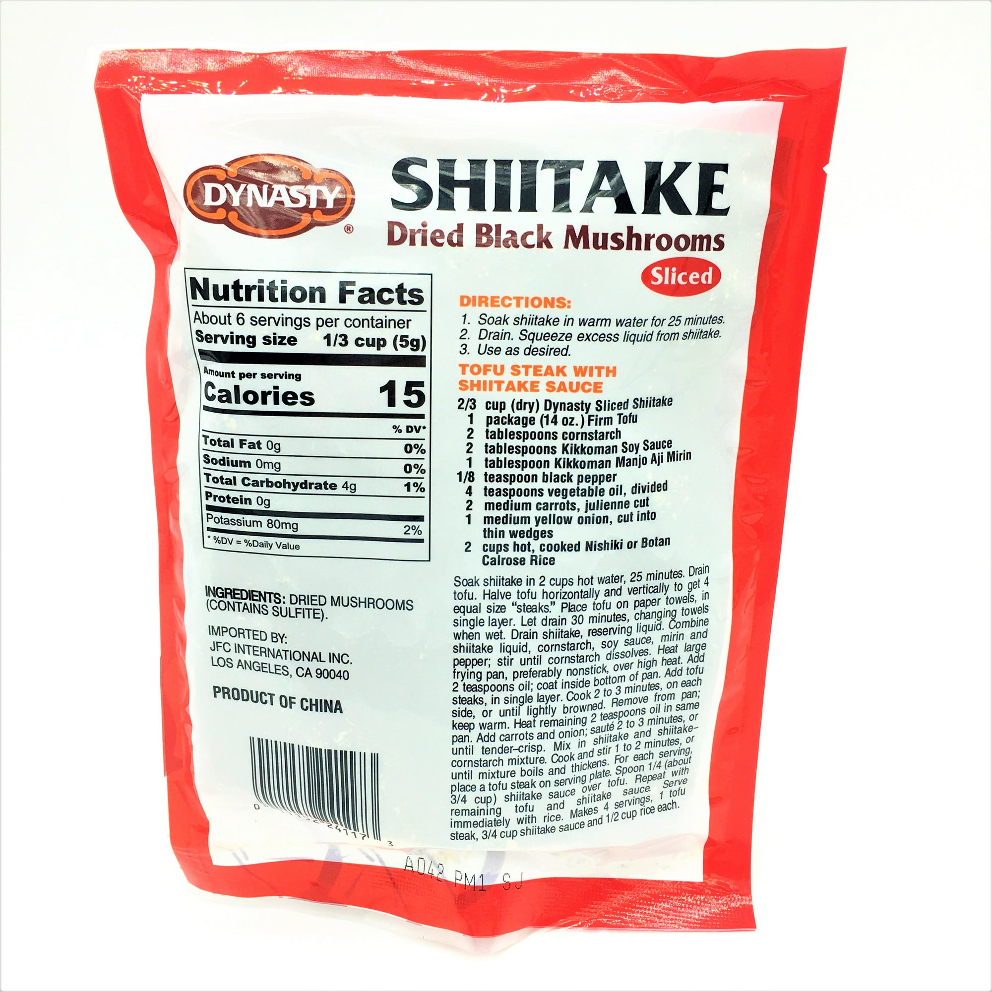 Dried Mushrooms Label