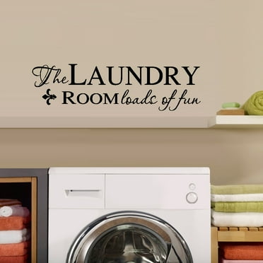 Decal ~ LAUNDRY with Bubbles #3: WALL DECAL, HOME DECOR, 12" X 28 ...