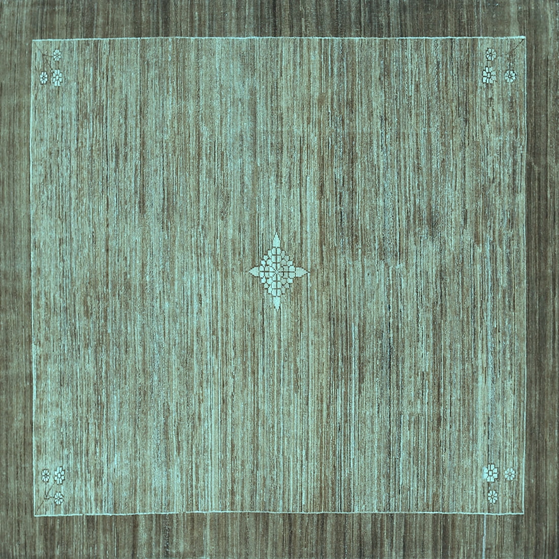 Ahgly Company Indoor Square Abstract Light Blue Contemporary Area Rugs ...